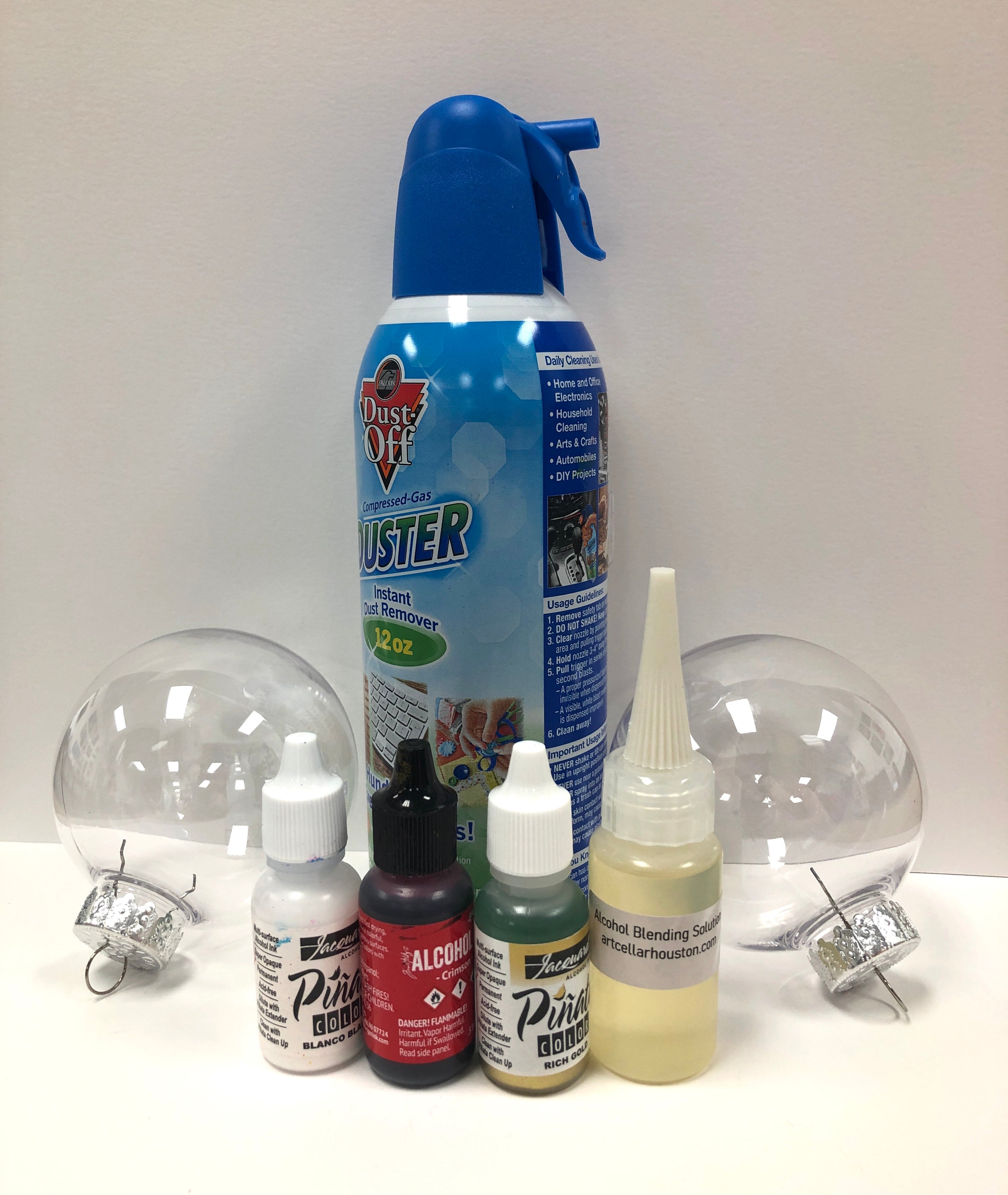 Alcohol Ink Ornament Painting Kit by Art Cellar Houston